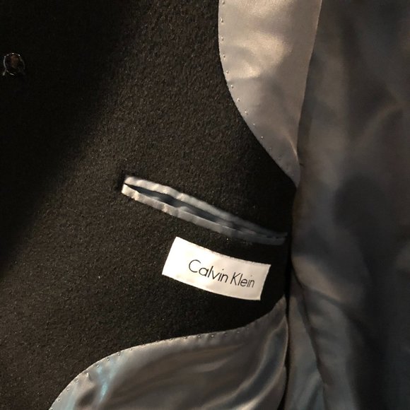 Calvin Klein | Jackets & Coats | Calvin Klein Black Overcoat | Poshmark